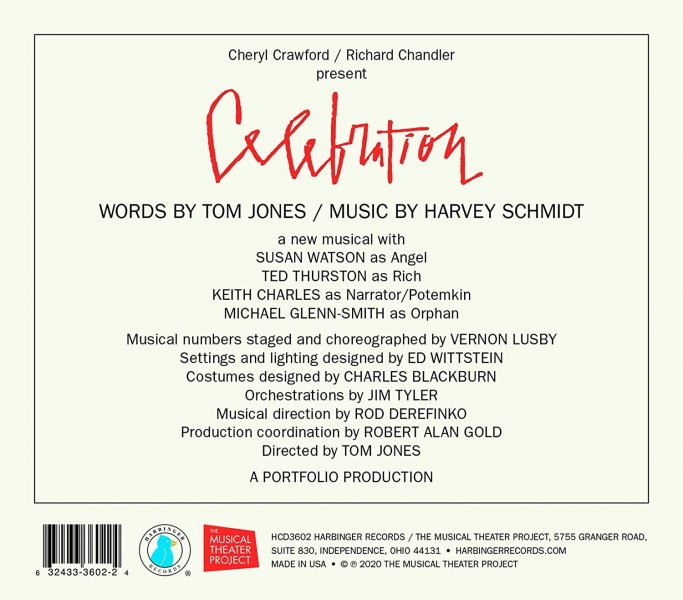 CD CELEBRATION - Original Broadway Cast 1969 --> Musical CDs, DVDs ...