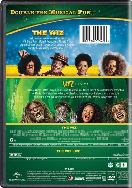DVD THE WIZ / THE WIZ LIVE! - Double Feature 1978 & 2015 (RC 1 ...