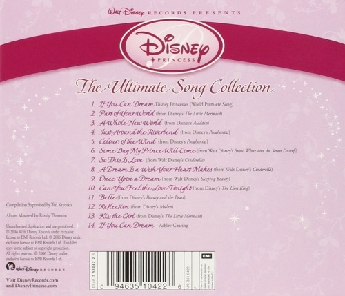 CD Disney Princess: The Ultimate Song Collection --> Musical, Playback ...
