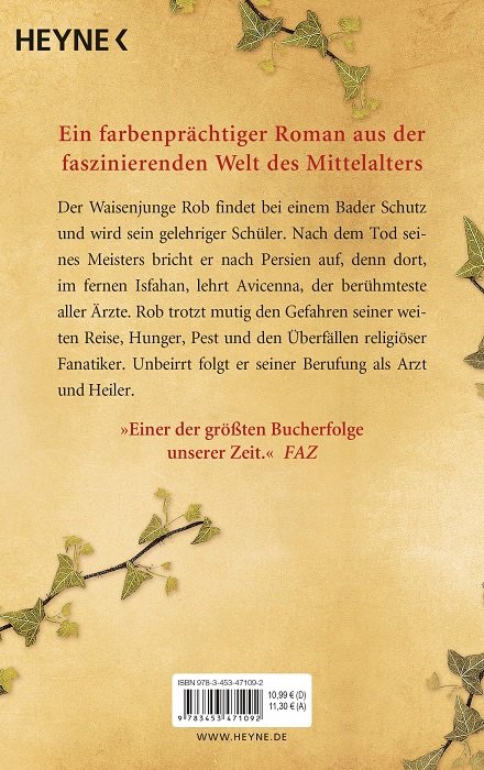 Book DER MEDICUS (Novel written by Noah Gordon) --> Musical CDs, DVDs ...