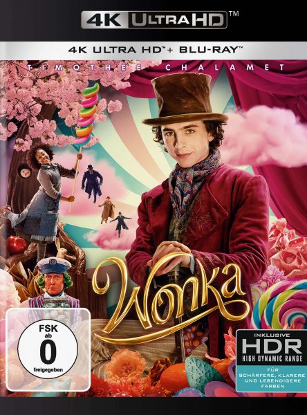 Blu-ray Disc WONKA - (4K Ultra HD + Blu-ray - All Regions) --> Musical ...