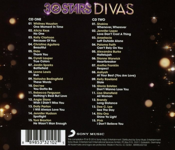CD 30 Stars DIVAS (Double-CD) --> Musical, Playback, Playbacks, DVD ...