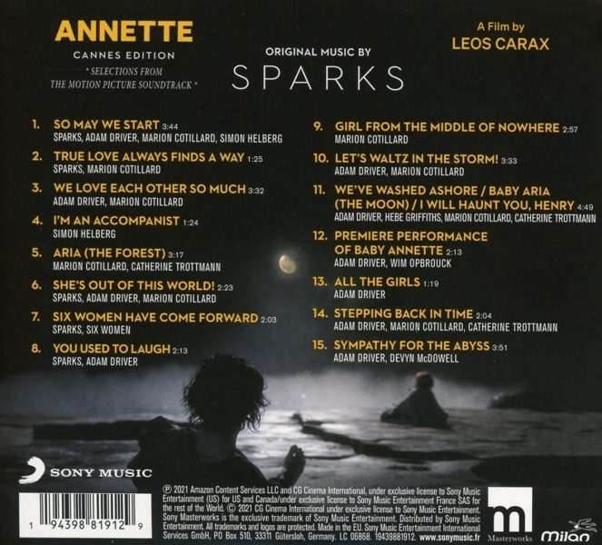CD ANNETTE - Original Film Soundtrack 2021 --> Musical CDs, DVDs ...