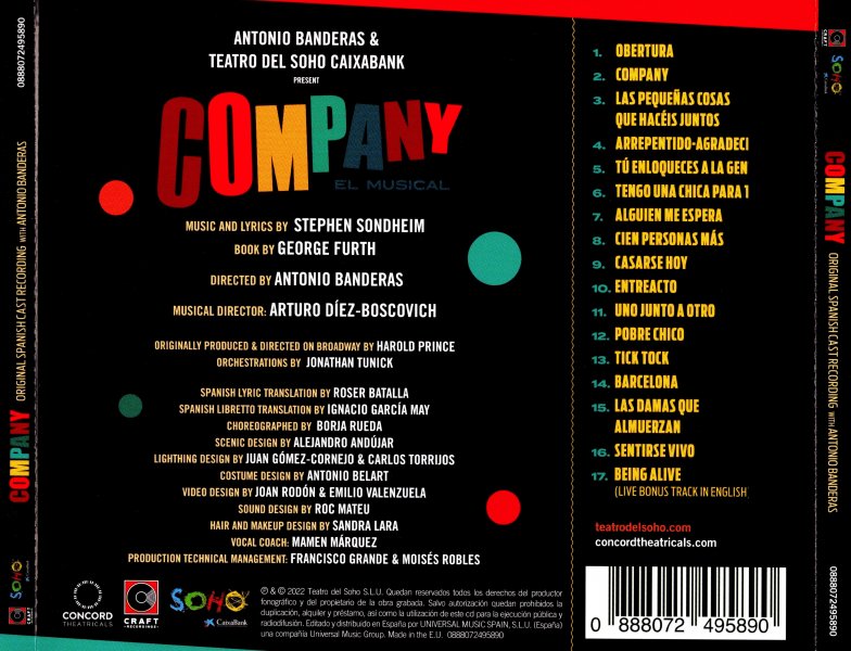 CD COMPANY - Original Spanien Cast 2022 --> Musical, Playback ...