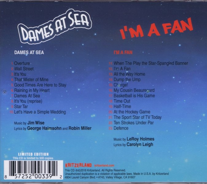CD DAMES AT SEA - Original US TV Cast 1971 & I'M A FAN - US Studio Cast ...