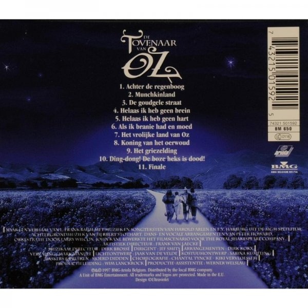 CD DE TOVENAAR VAN OZ - Original Belgien Cast 1997 --> Musical ...