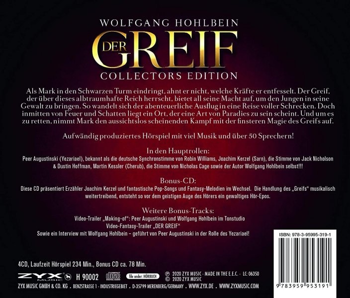 CD DER GREIF - SC 2020 + Hörspiel (4-CD Box) --> Musical, Playback ...