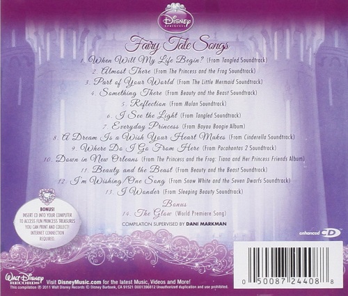 CD Disney Princess - Fairy Tale Songs --> Musical, Playback, Playbacks ...