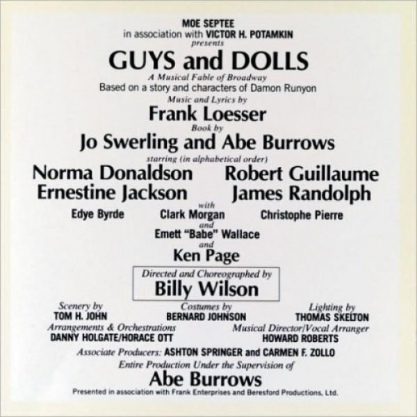 CD GUYS & DOLLS - Broadway Revival Cast 1976 --> Musical CDs, DVDs ...