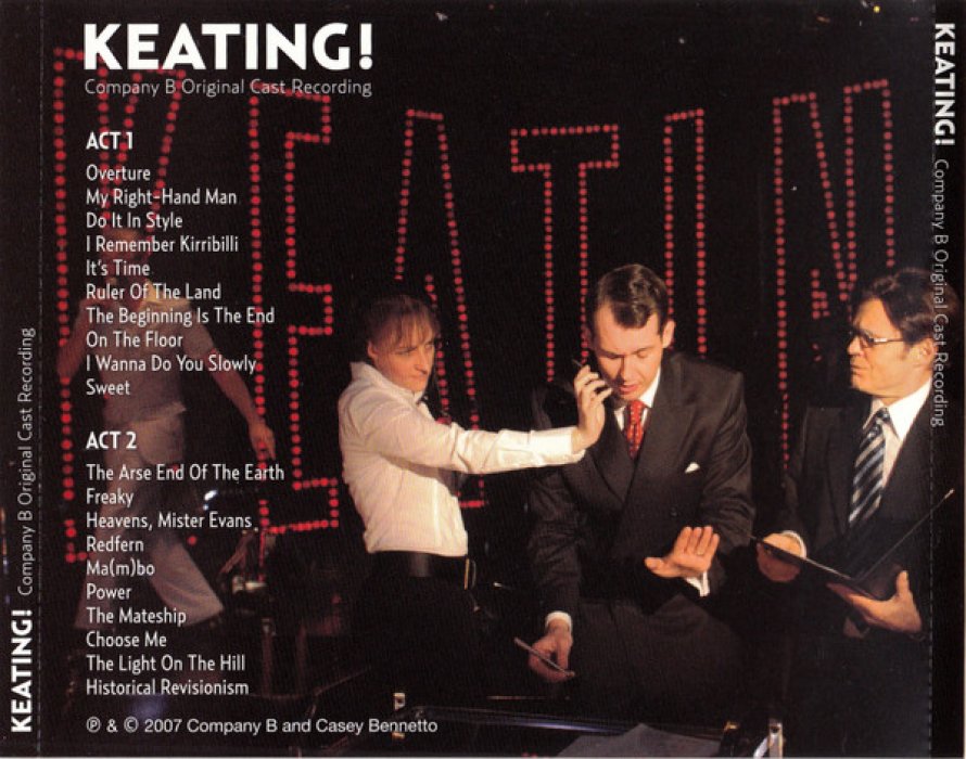 CD KEATING! - Original Australia Cast 2007 --> Musical CDs, DVDs ...