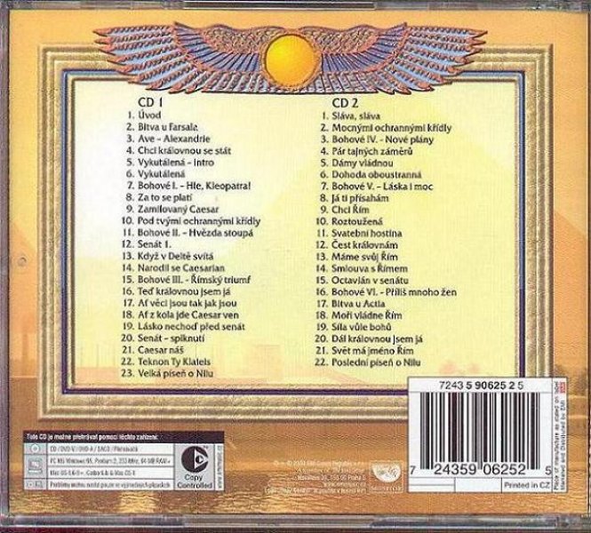 CD KLEOPATRA - Original Czech Cast 2003 --> Musical CDs, DVDs ...