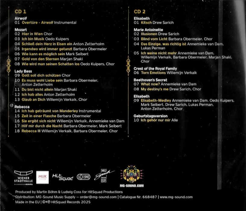 CD MUSICALSTARS SINGEN LEVAY - Concert Cast Wien 2025 --> Musical ...