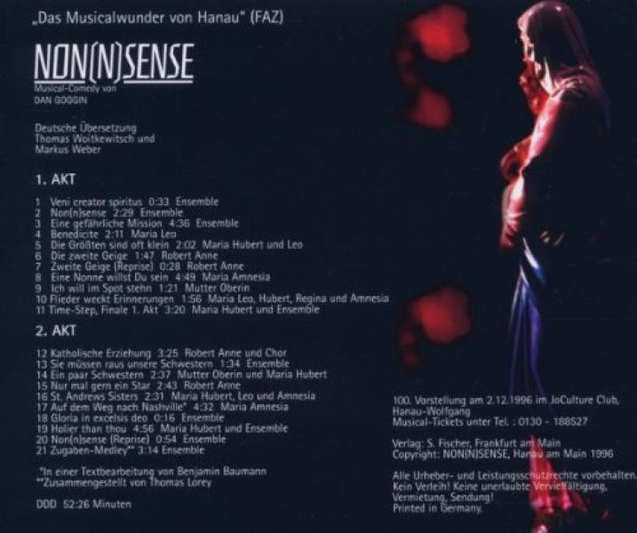 CD NUNSENSE - Original Germany Cast 1996 --> Musical CDs, DVDs ...