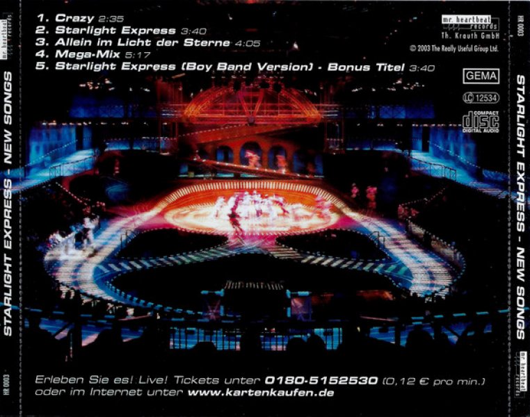 CD STARLIGHT EXPRESS - Original Deutschland Cast 2003 (SECOND HAND ...