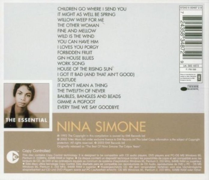 CD Simone, Nina - Essential Nina Simone --> Musical CDs, DVDs @ SoundOfMusic-Shop