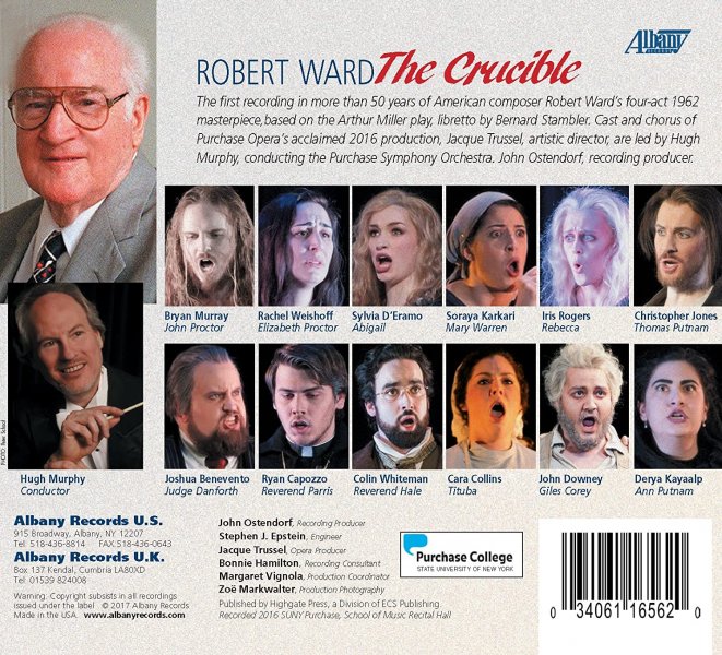 CD THE CRUCIBLE - Original New York Cast 2016 --> Musical CDs, DVDs ...