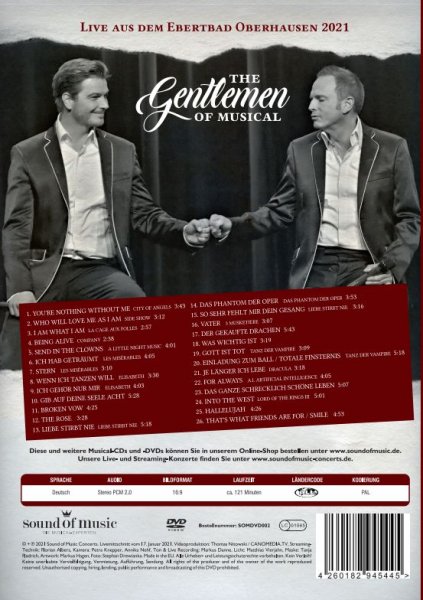 DVD JAN AMMANN & KEVIN TARTE - THE GENTLEMEN OF MUSICAL - Best of Program 2021 (RC 0 ...