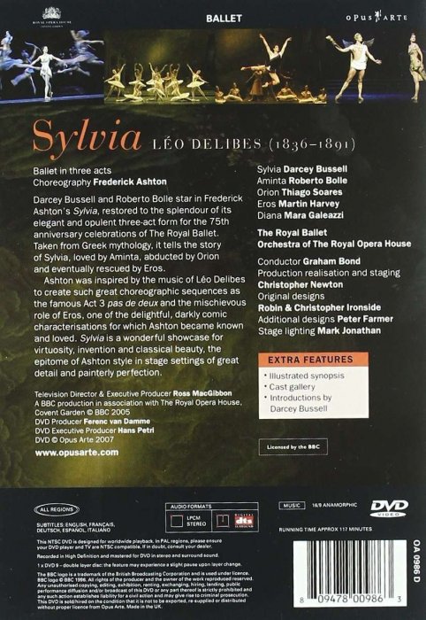 DVD SYLVIA - Royal Ballet Covent Garden London 2005 (RC 0) --> Musical ...