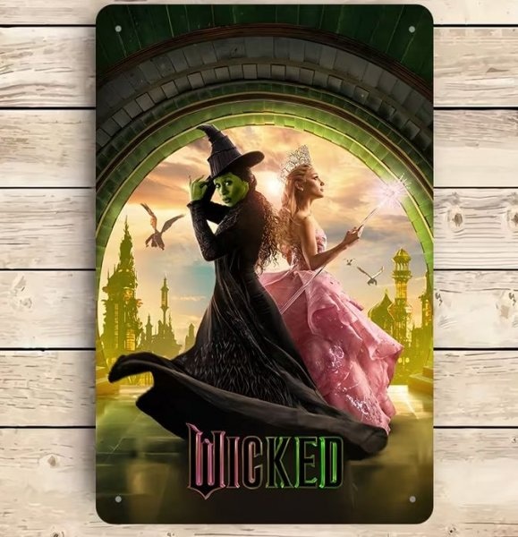 Metal Sign WICKED - The Movie --> Musical CDs, DVDs @ SoundOfMusic-Shop