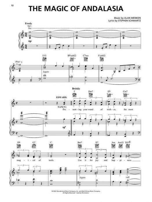 Noten Disney's DISENCHANTED (Vocal Selections) --> Musical, Playback ...