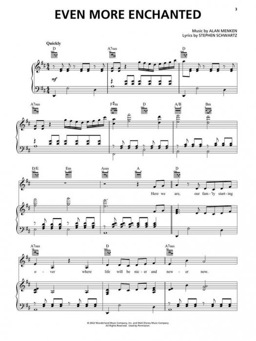 Noten Disney's DISENCHANTED (Vocal Selections) --> Musical, Playback ...