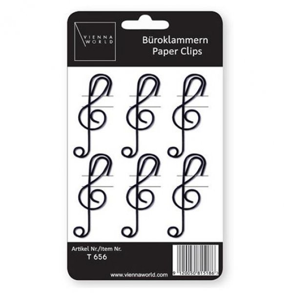 Paperclips TREBLE CLEF --> Musical CDs, DVDs @ SoundOfMusic-Shop