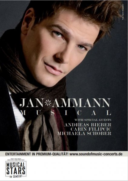 Poster JAN AMMANN - MUSICAL 22.03.2014 Füssen (DIN A1) --> Musical CDs, DVDs @ SoundOfMusic-Shop