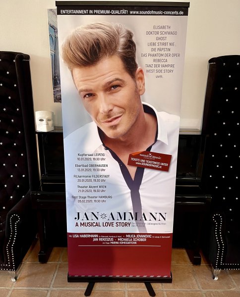 Roll up Display JAN AMMANN - A Musical Love Story --> Musical CDs, DVDs @ SoundOfMusic-Shop