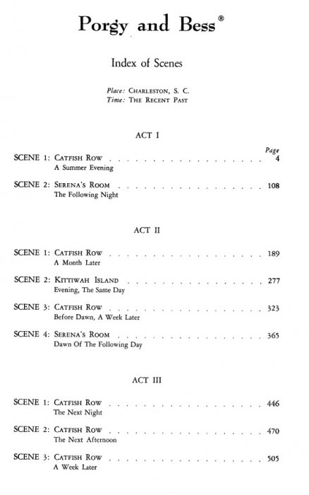 Sheet Music PORGY & BESS (Vocal Score) -->