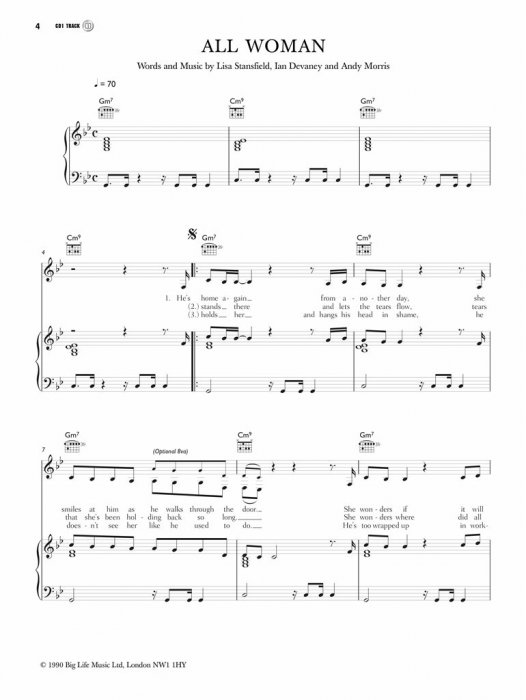 Sheet Music + Playback-CD All Woman - Bumper --> Musical CDs, DVDs ...