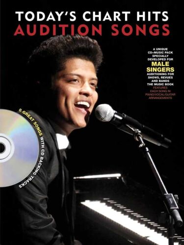 Sheet Music + Playback-CD TODAY'S CHART HITS - AUDITION SONGS (MALE ...