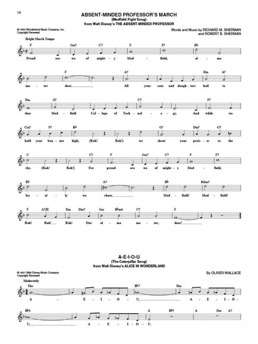 Sheet Music The Disney Fake Book - 4th Edition (PVG) --> Musical CDs ...