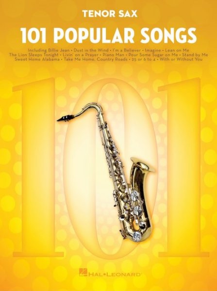 Sheet Music 101 POPULAR SONGS Tenor Saxophone Musical CDs DVDs sheet-music-101-popular-songs-tenor-saxophone-musical-cds-dvds