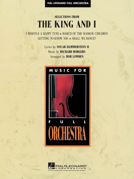 Sheet music THE KING AND I - Full Orchestra --> Musical CDs, DVDs ...