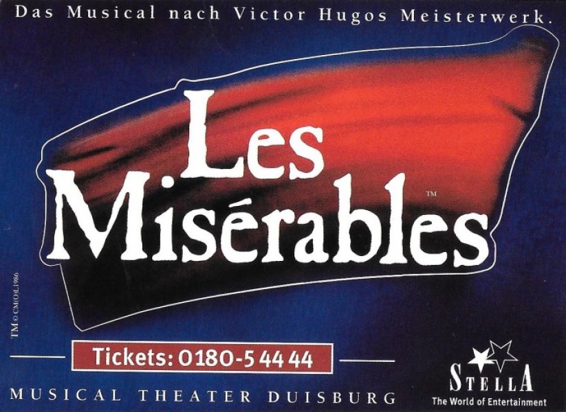 Sticker LES MISÉRABLES --> Musical CDs, DVDs @ SoundOfMusic-Shop