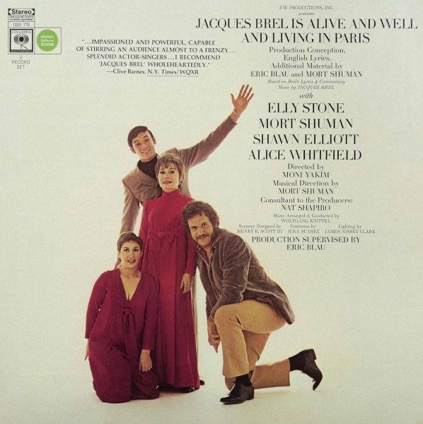 Vinyl - LP JACQUES BREL IS ALIVE AND WELL AND LIVING IN PARIS - Original Off-Broadway Cast 1968 ...