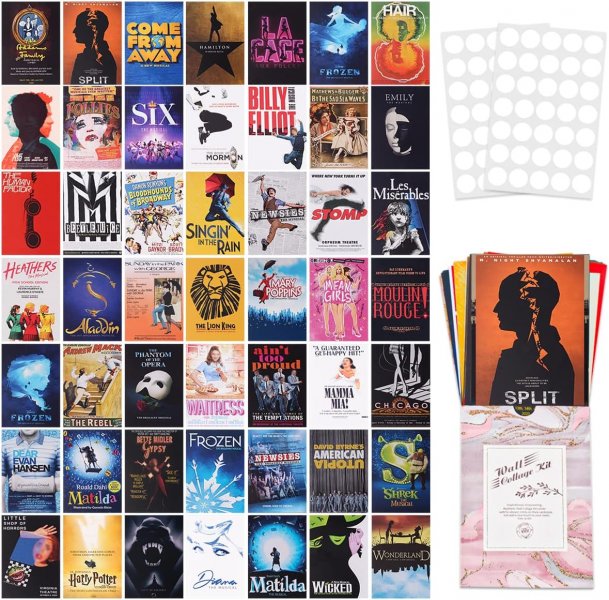 Wandcollage-Set MUSICALS (50teilig) --> Musical, Playback, Playbacks ...